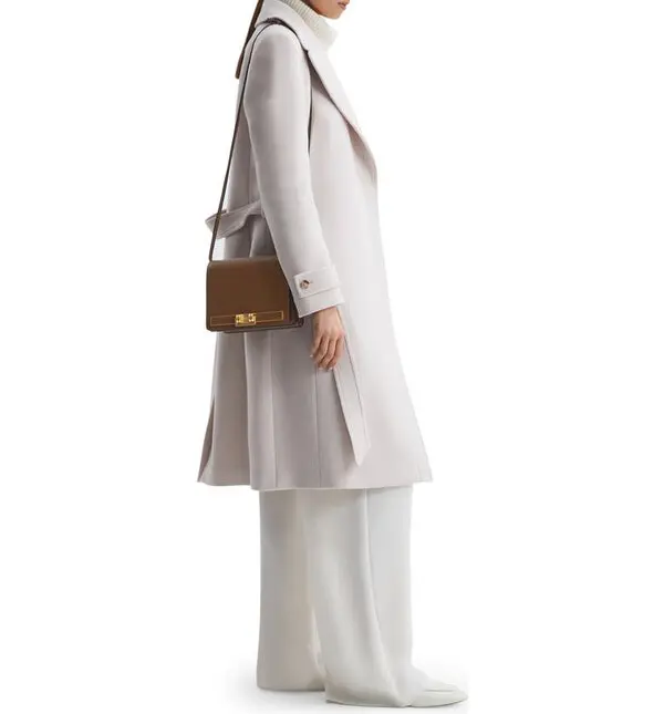 REISS Lexington Leather Crossbody Bag