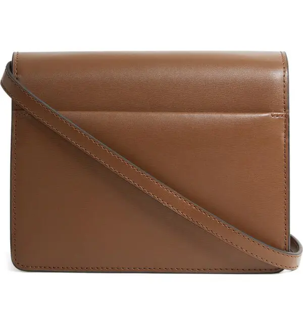 REISS Lexington Leather Crossbody Bag
