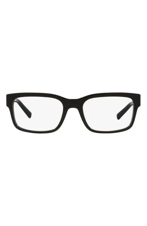 Dolce & Gabbana 57mm Rectangular Eyeglasses - Black