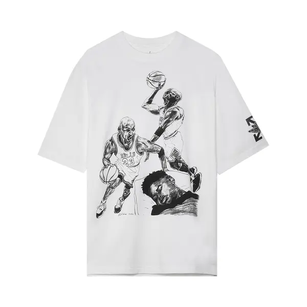 JORDAN X Off- Tee - White