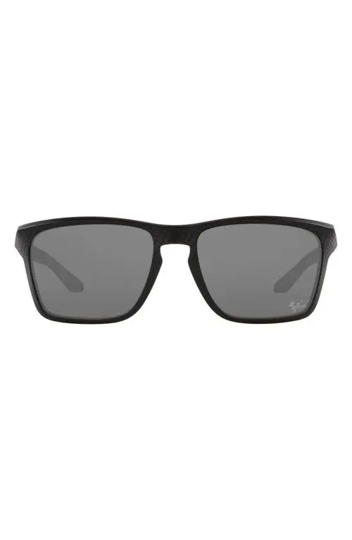 Oakley Sylas 57mm Prizm™ Rectangular Sunglasses - Shiny Black