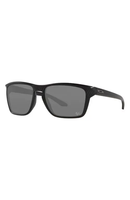 Oakley Sylas 57mm Prizm™ Rectangular Sunglasses - Shiny Black