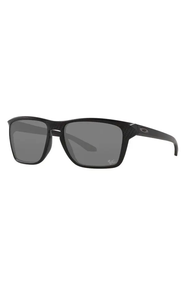 Oakley Sylas 57mm Prizm™ Rectangular Sunglasses - Shiny Black