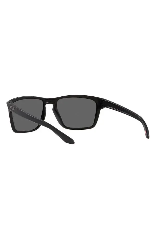 Oakley Sylas 57mm Prizm™ Rectangular Sunglasses - Shiny Black