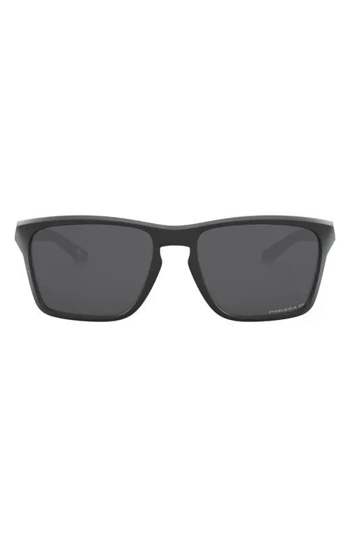 Oakley Sylas 60mm Prizm™ Polarized Rectangle Sunglasses - Matte Black