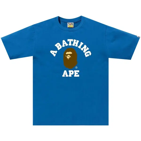 A BATHING APE College Tee - Blue