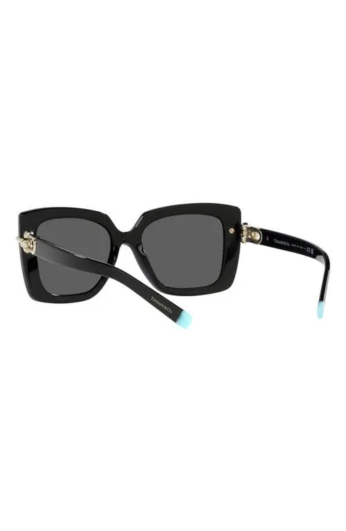 Tiffany & Co. 53mm Butterfly Sunglasses - Black