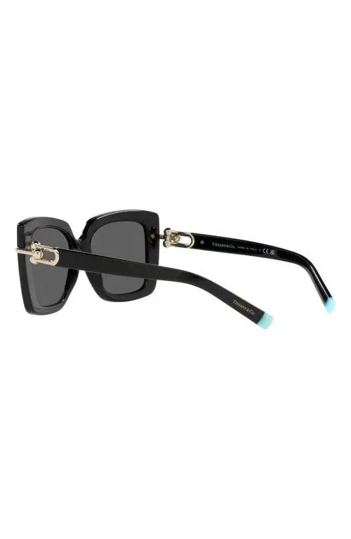 Tiffany & Co. 53mm Butterfly Sunglasses - Black
