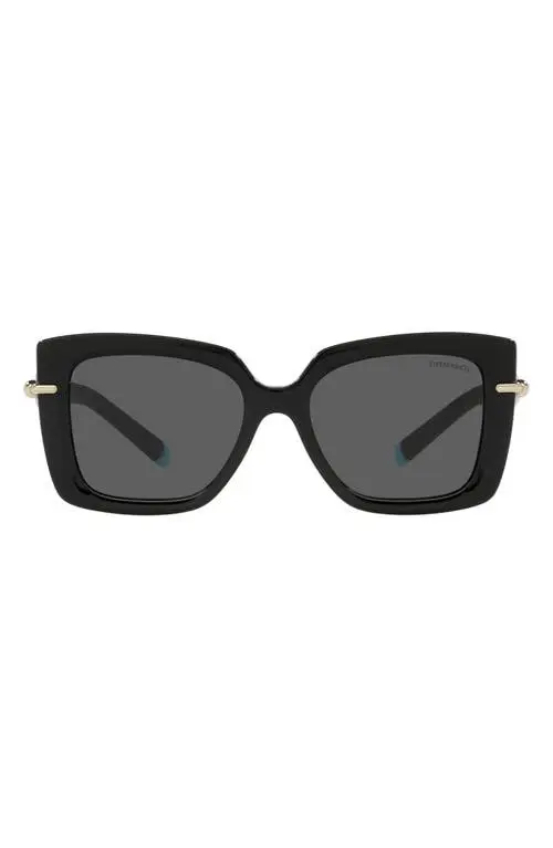 Tiffany & Co. 53mm Butterfly Sunglasses - Black
