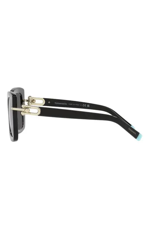 Tiffany & Co. 53mm Butterfly Sunglasses - Black