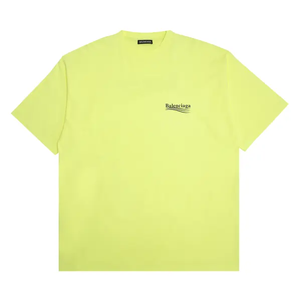 Balenciaga Oversized Logo T-shirt - Yellow
