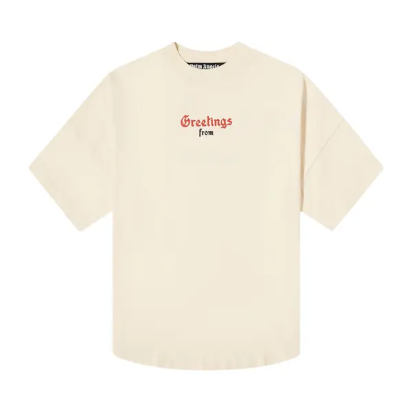 Palm Angels California Logo Over Tee 'off /red