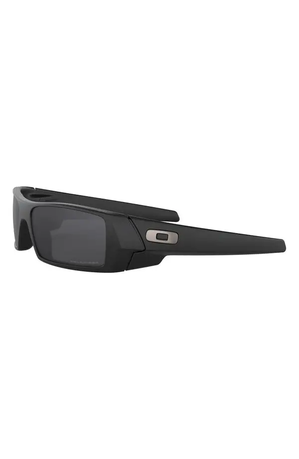 Oakley Gascan® 60mm Polarized Rectangle Sunglasses - Black