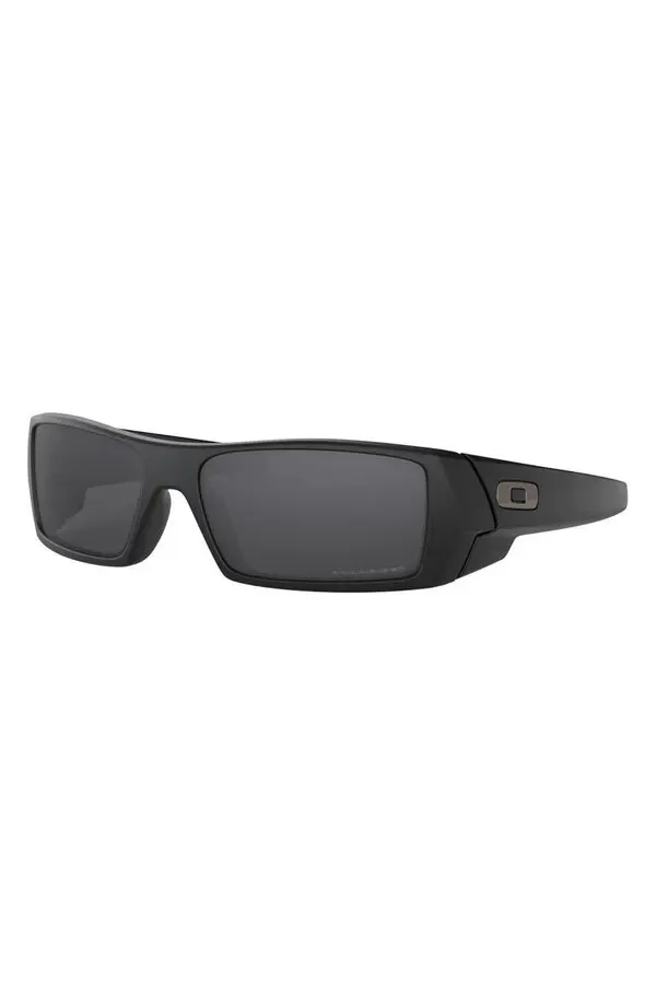 Oakley Gascan® 60mm Polarized Rectangle Sunglasses - Black