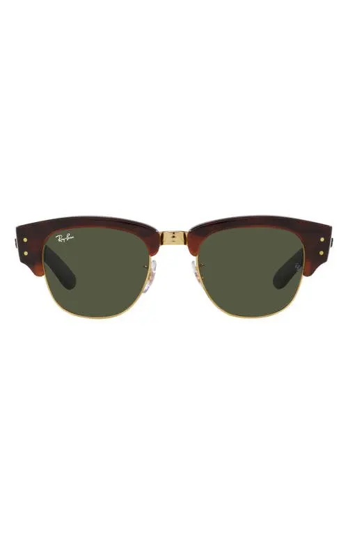 Ray-ban Mega Clubmaster 50mm Square Sunglasses - Brown/green