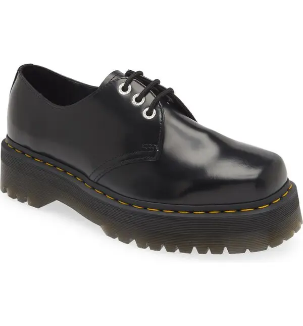 Dr. Martens 1461 Quad Square Toe Platform Oxford