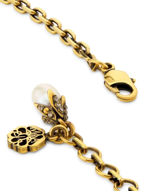 Alexander McQueen Goldtone & Imitation Skull Necklace