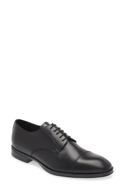 Canali Cap Toe Derby - Black
