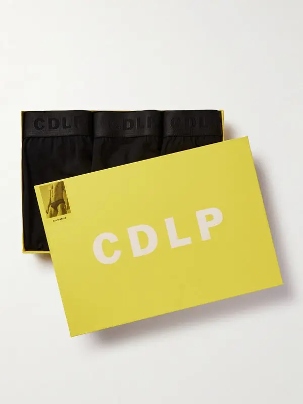 CDLP Three-pack Stretch-lyocell Briefs - Black