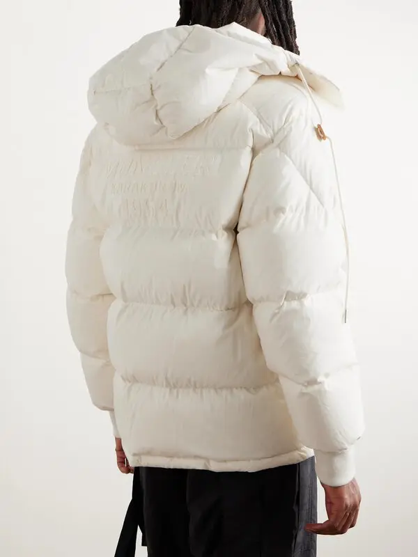 Moncler Karakorum Cotton Hooded Down Jacket - Neutrals