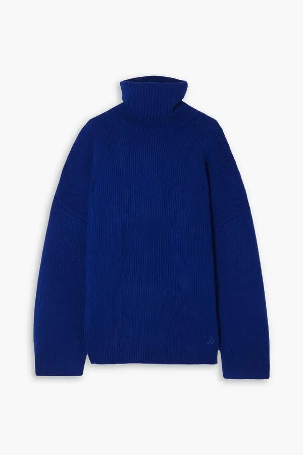 Attico Grace Ribbedknit Turtleneck Sweater