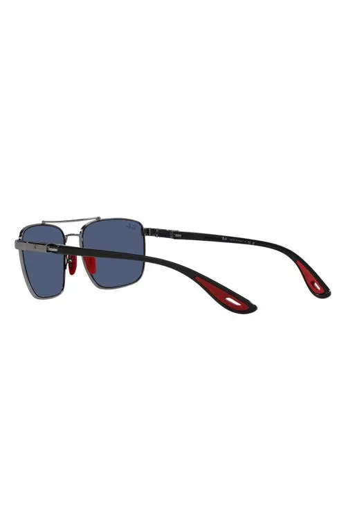 Ray-ban 58mm Square Sunglasses - Dark Blue
