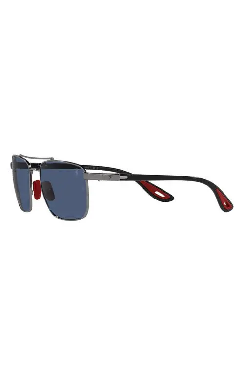 Ray-ban 58mm Square Sunglasses - Dark Blue