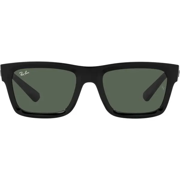 Ray-ban Warren 57mm Rectangular Sunglasses - Black