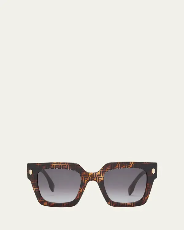 Fendi Roma Square Sunglasses - Colhav/smkg