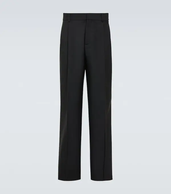 Versace Wool Straight Pants
