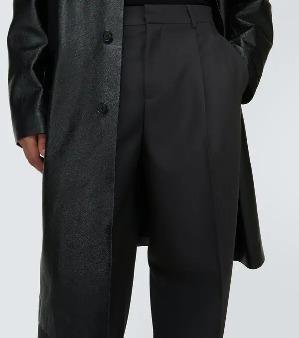 Versace Wool Straight Pants