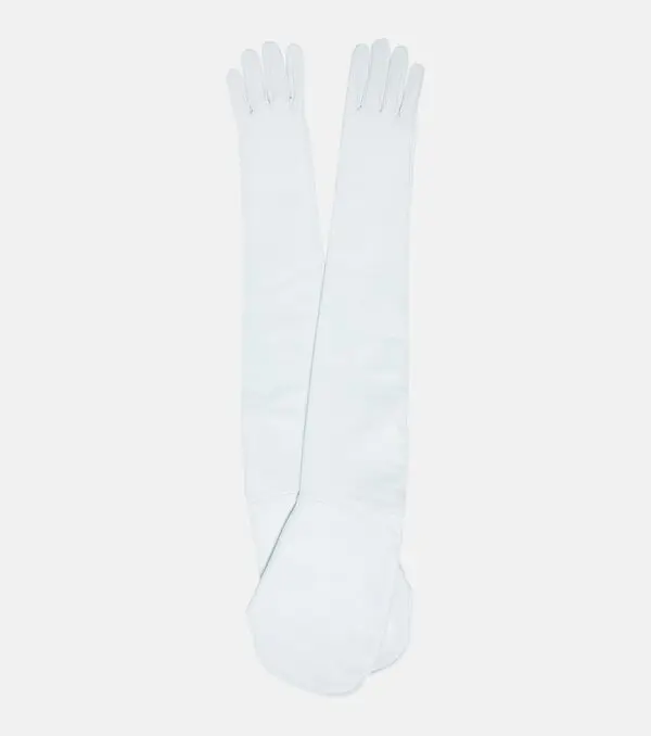 JIL SANDER Leather Gloves - White