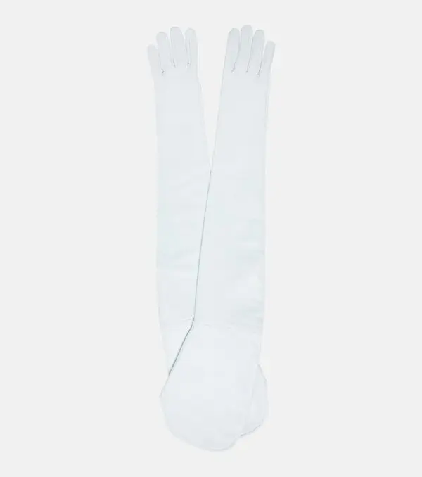 JIL SANDER Leather Gloves - White