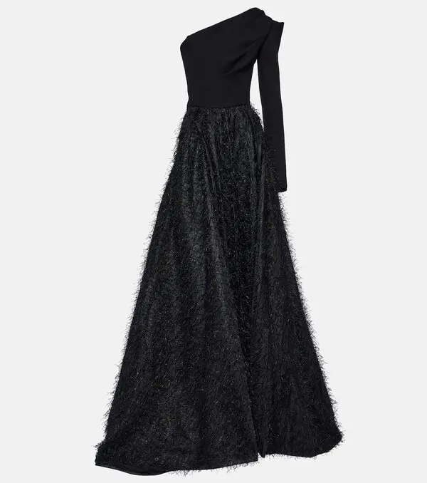 Maticevski Audacity One-shoulder Gown