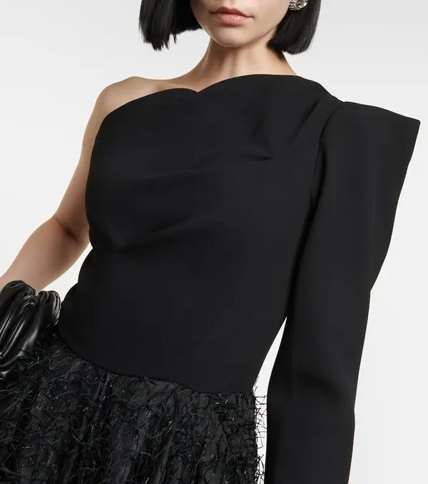 Maticevski Audacity One-shoulder Gown