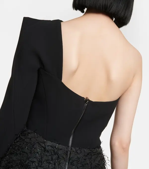 Maticevski Audacity One-shoulder Gown