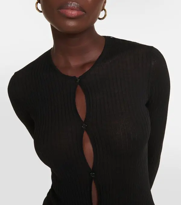 Sportmax Rib-knit Bodysuit - Black