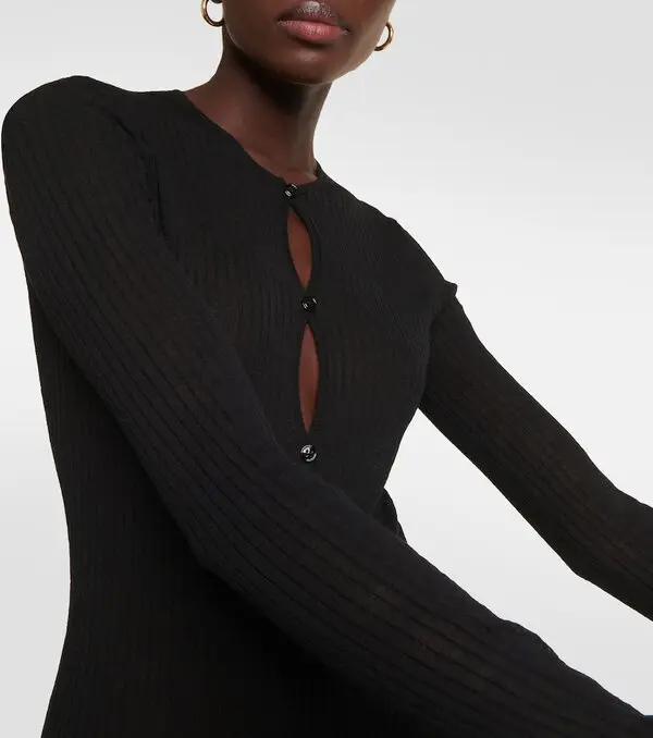 Sportmax Rib-knit Bodysuit - Black
