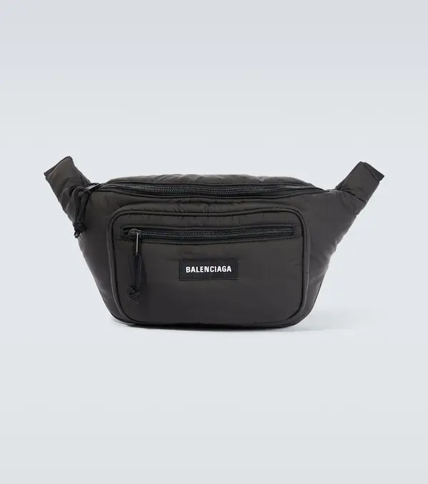 Balenciaga Nylon Belt Bag - Black