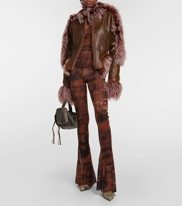 JEAN PAUL GAULTIER X Knwls Printed Mesh Top