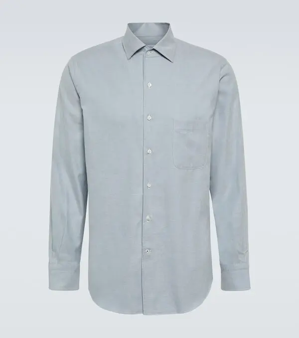 Loro Piana André Cotton Shirt - Blue