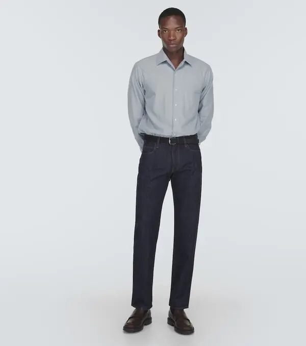 Loro Piana André Cotton Shirt - Blue