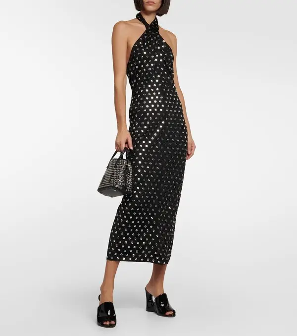 Alaïa Mina 20 Embellished Leather Tote Bag