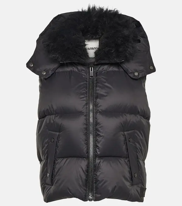 YVES SALOMON Shearling Trimmed Down Jacket