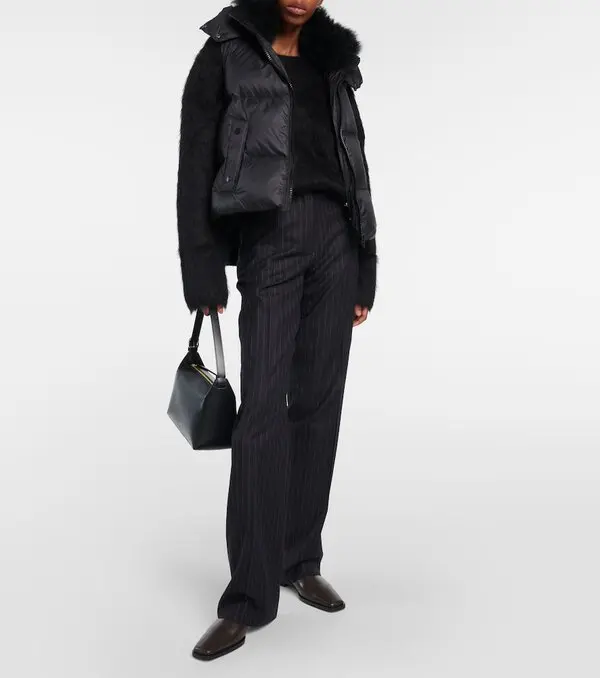YVES SALOMON Shearling Trimmed Down Jacket