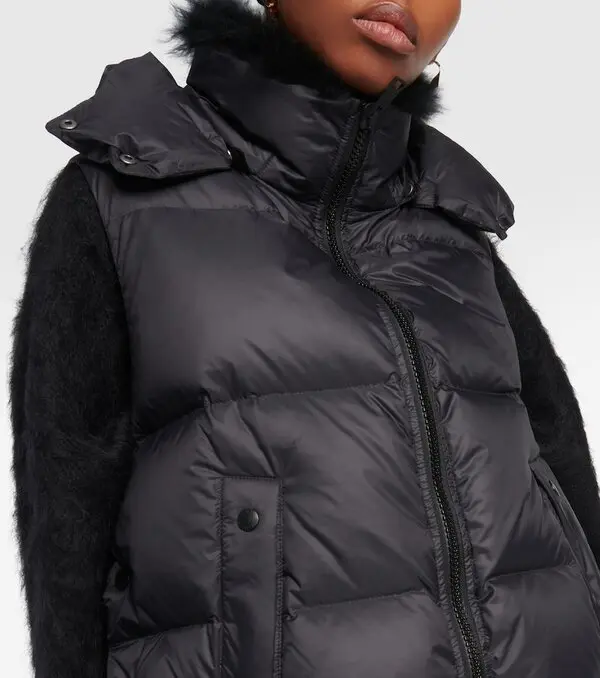 YVES SALOMON Shearling Trimmed Down Jacket