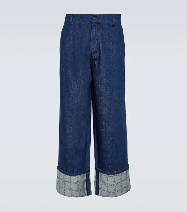JW Anderson Turn Up Wide-leg Jeans