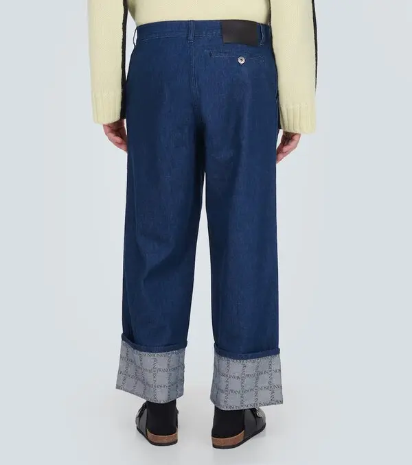 JW Anderson Turn Up Wide-leg Jeans