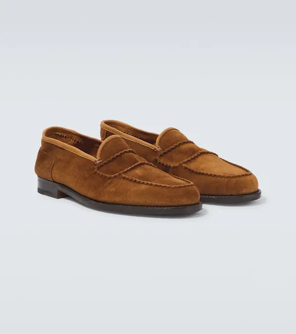John Lobb Bath Suede Loafers