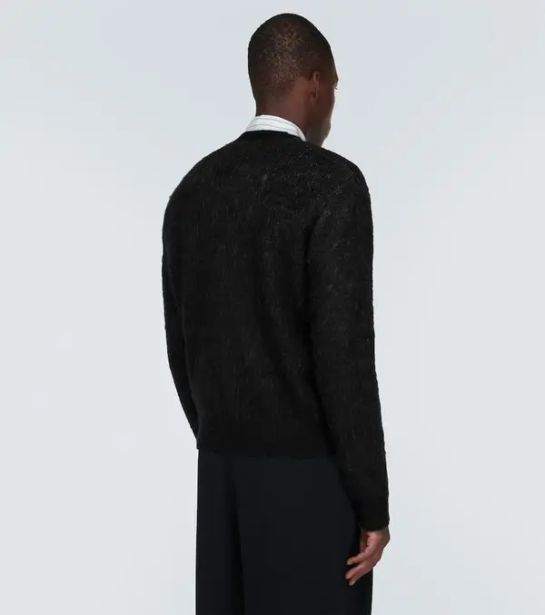 Amiri Logo Mohair Blend Sweater